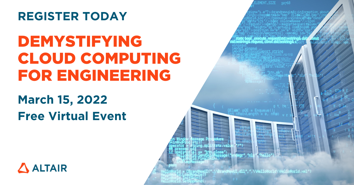Virtual Event - Demystifying Cloud Computing for Engineering